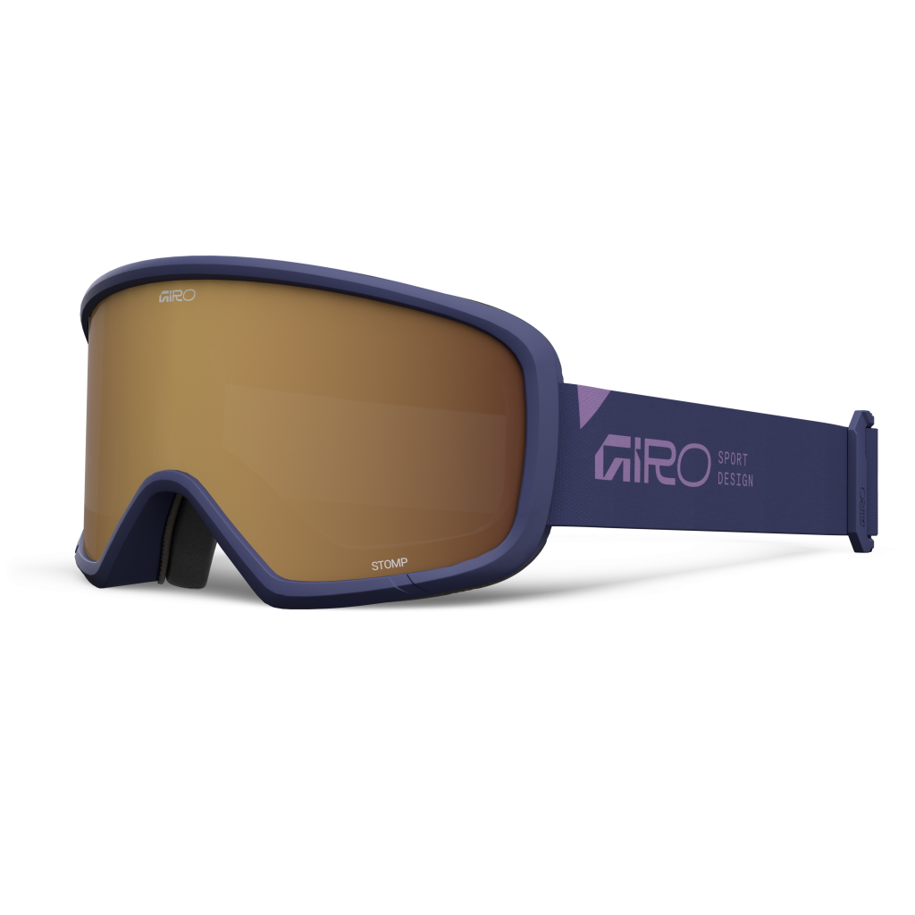 Stomp Flash Skibrille mauve wordmark amber gold S2
